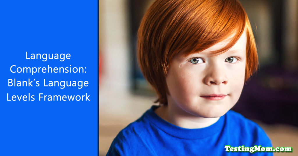 Language Comprehension: Blank's Language Levels Framework